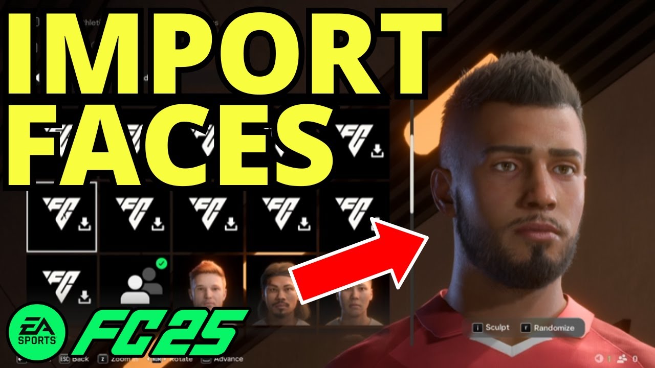 How To Import Player Faces in FC 25 - YouTube