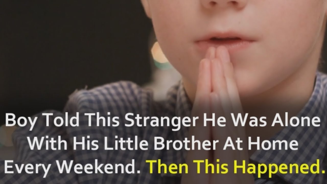 Young boy told this stranger he was alone with his little brother - YouTube