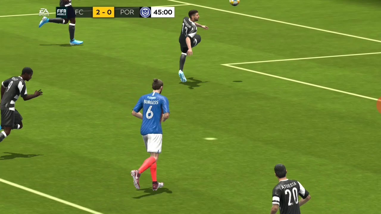 Playing first fifa mobile game ever - YouTube