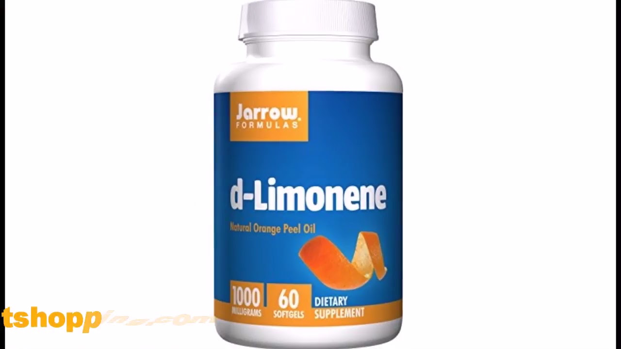 Jarrow Formulas D-Limonene, Protects the Esophagus, 1000 mg, 60 ...