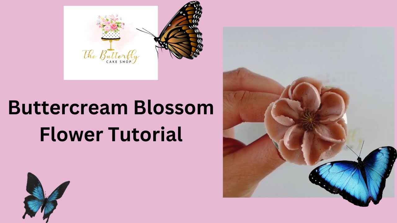 Easy Buttercream Flower Blossom Tutorial - YouTube