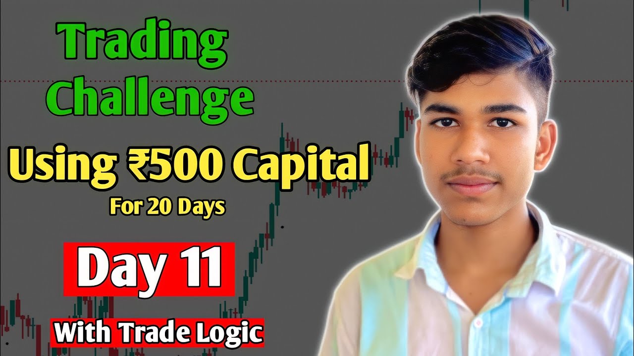 Day 11 Of 20 Days Trading Challenge With ₹500 Capital ll # ...