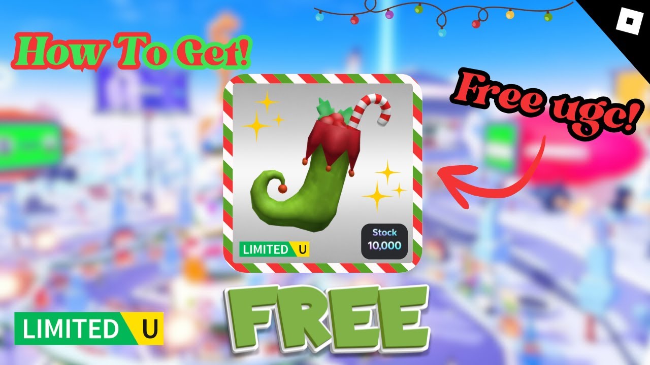 Free Pls Donate Elf Shoe UGC Limited Drop! (Stock🎁: 10,000) - YouTube