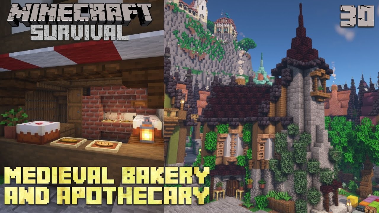 Medieval Bakery and Apothecary! - Let's Play Minecraft 1.16 Survival ...