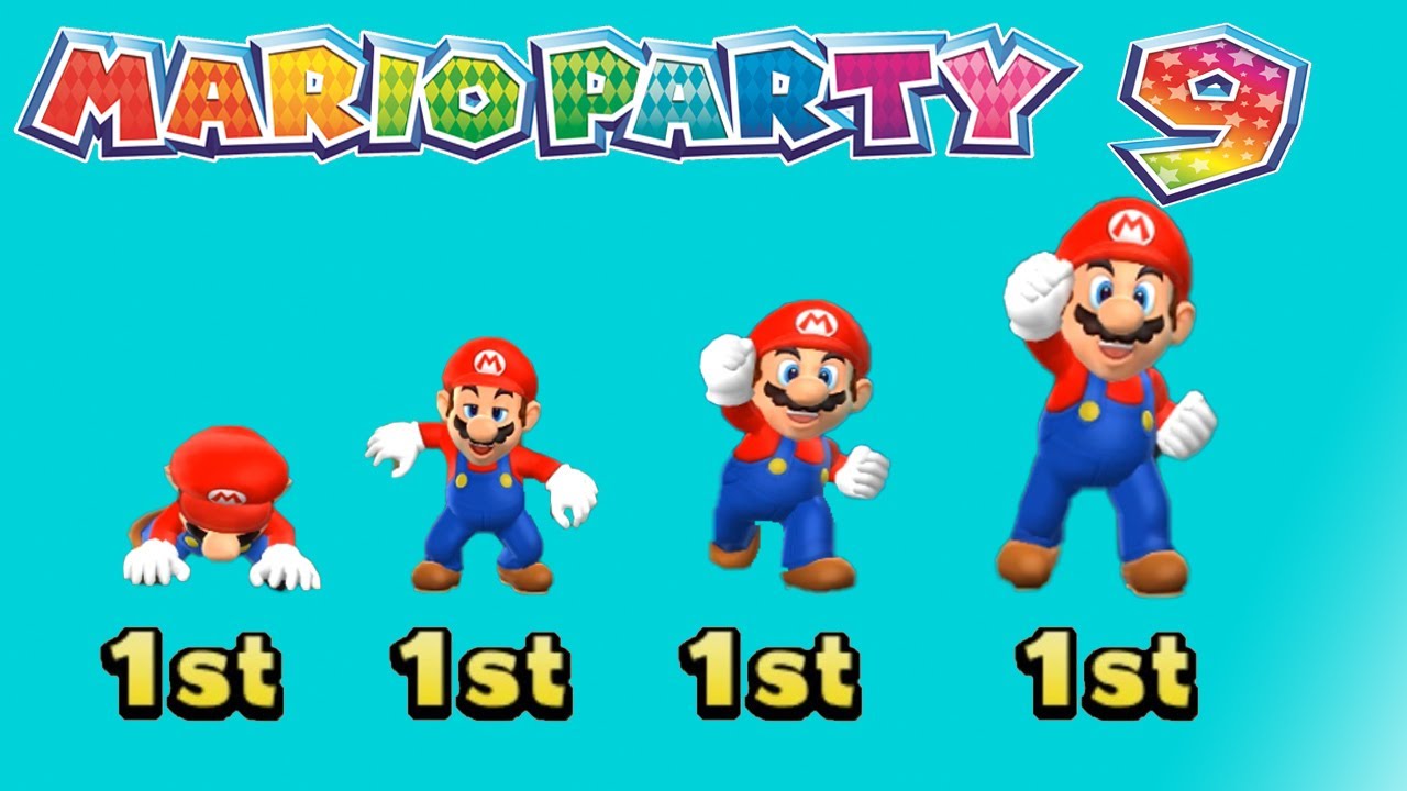 Mario Party 9 Minigames - Fire Mario Win by Using Absolutely 100% Power ...