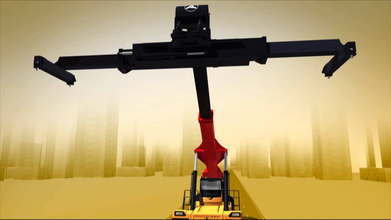 Sany Reach Stacker - YouTube