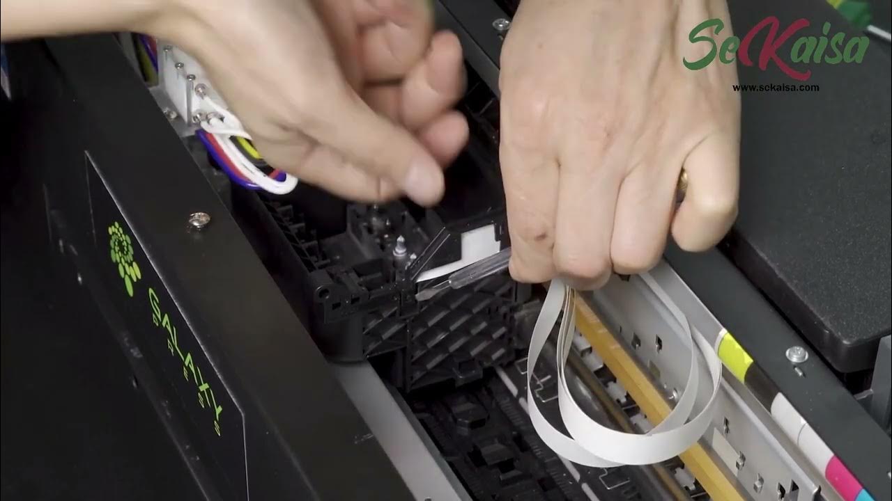 COMO CAMBIAR EL CABEZAL DE LA IMPRESORA DTF EPSON L1800 / EPSON 1390 - YouTube