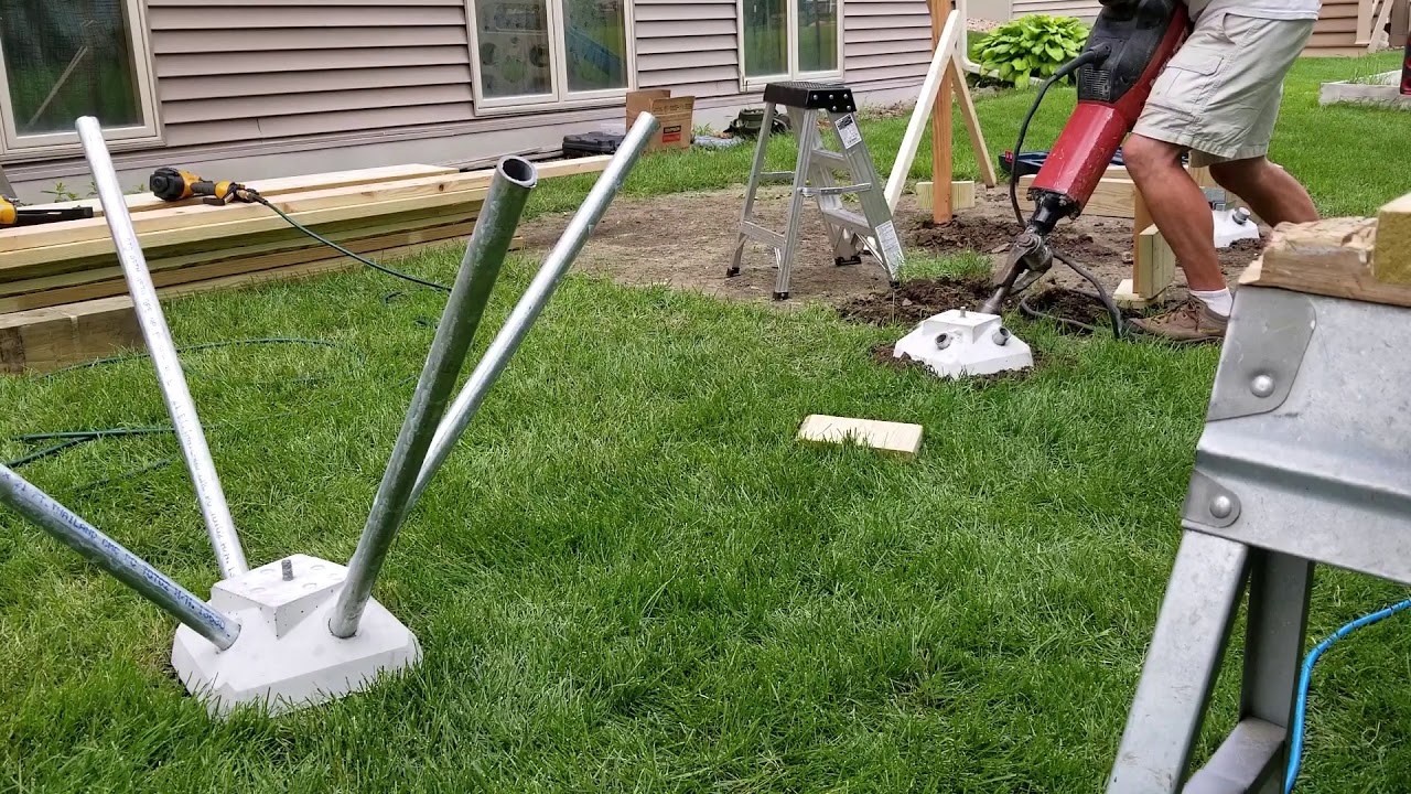 Diamond Pier Footing Installation - YouTube