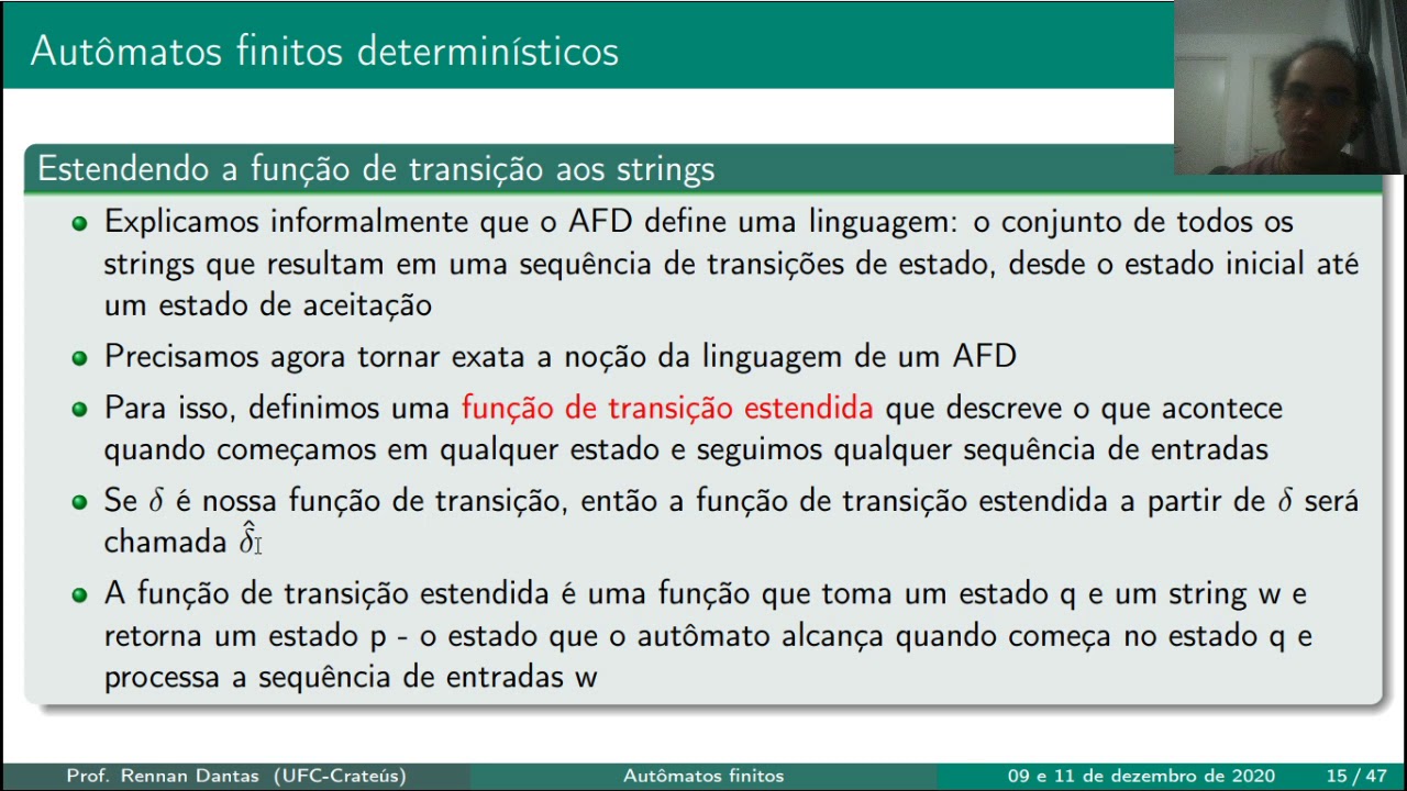 Aula 3 - Autômatos Finitos Determinísticos - YouTube