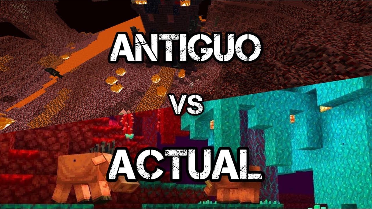 DIFERENCIAS ENTRE EL NETHER ANTIGUO Y EL ACTUAL - YouTube