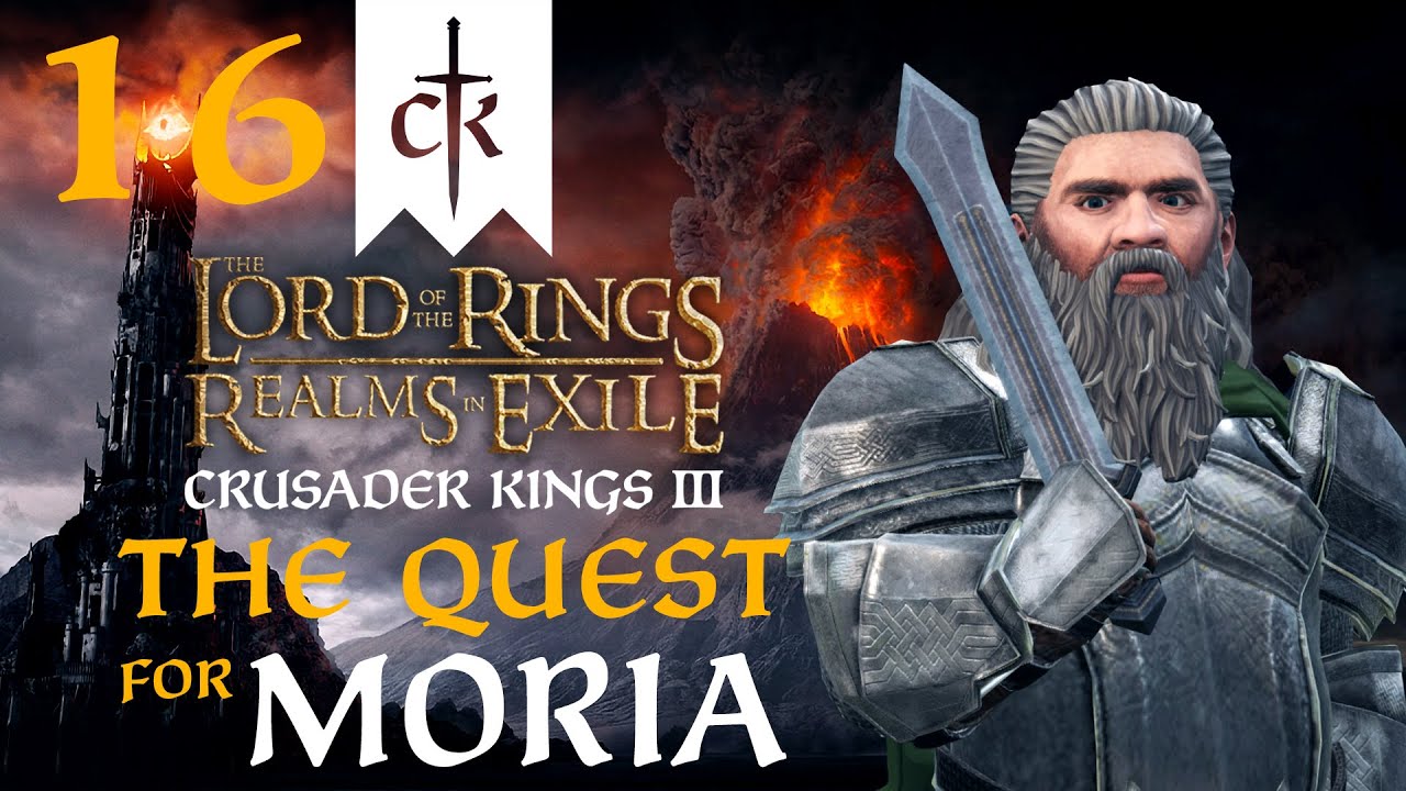 THE GREAT QUEST TO MORDOR! Crusader Kings 3 - Realms In Exile LOTR Mod The Quest for Moria #16 ...