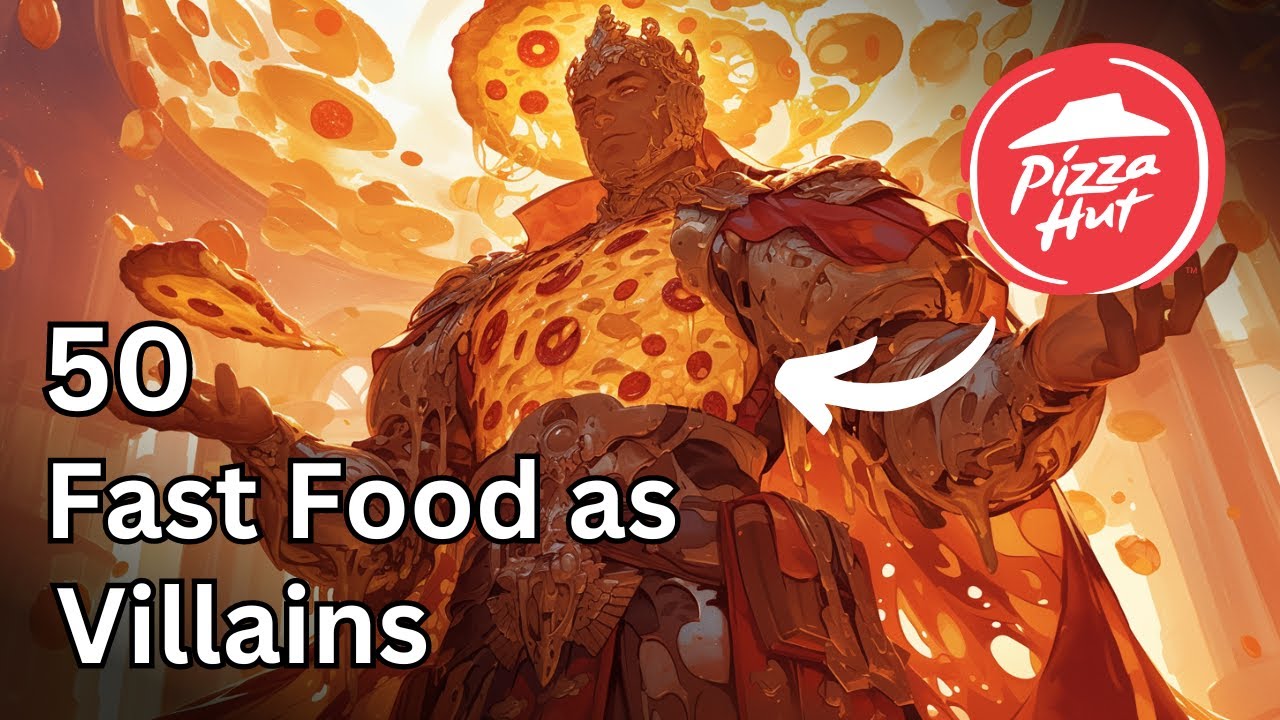 Asking AI to Draw Fast Foods as Super Villains! - YouTube