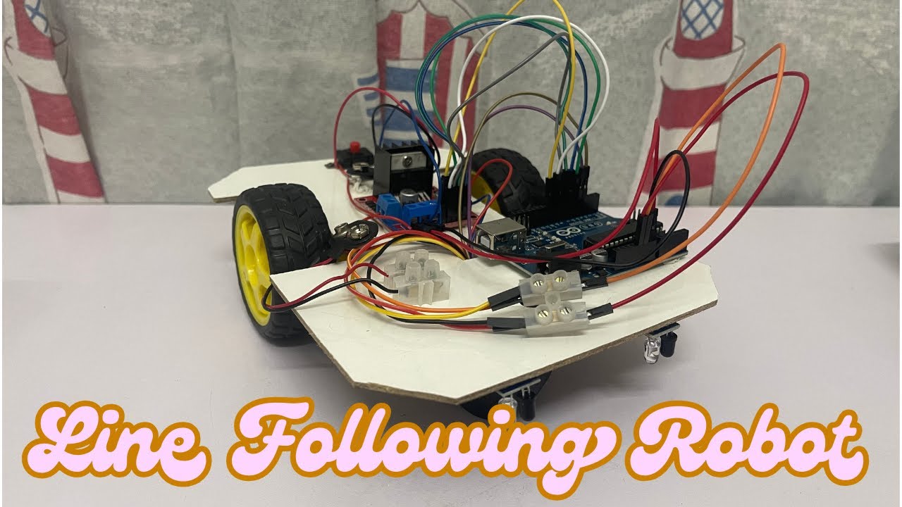 First Line Following Robot Ever made - YouTube