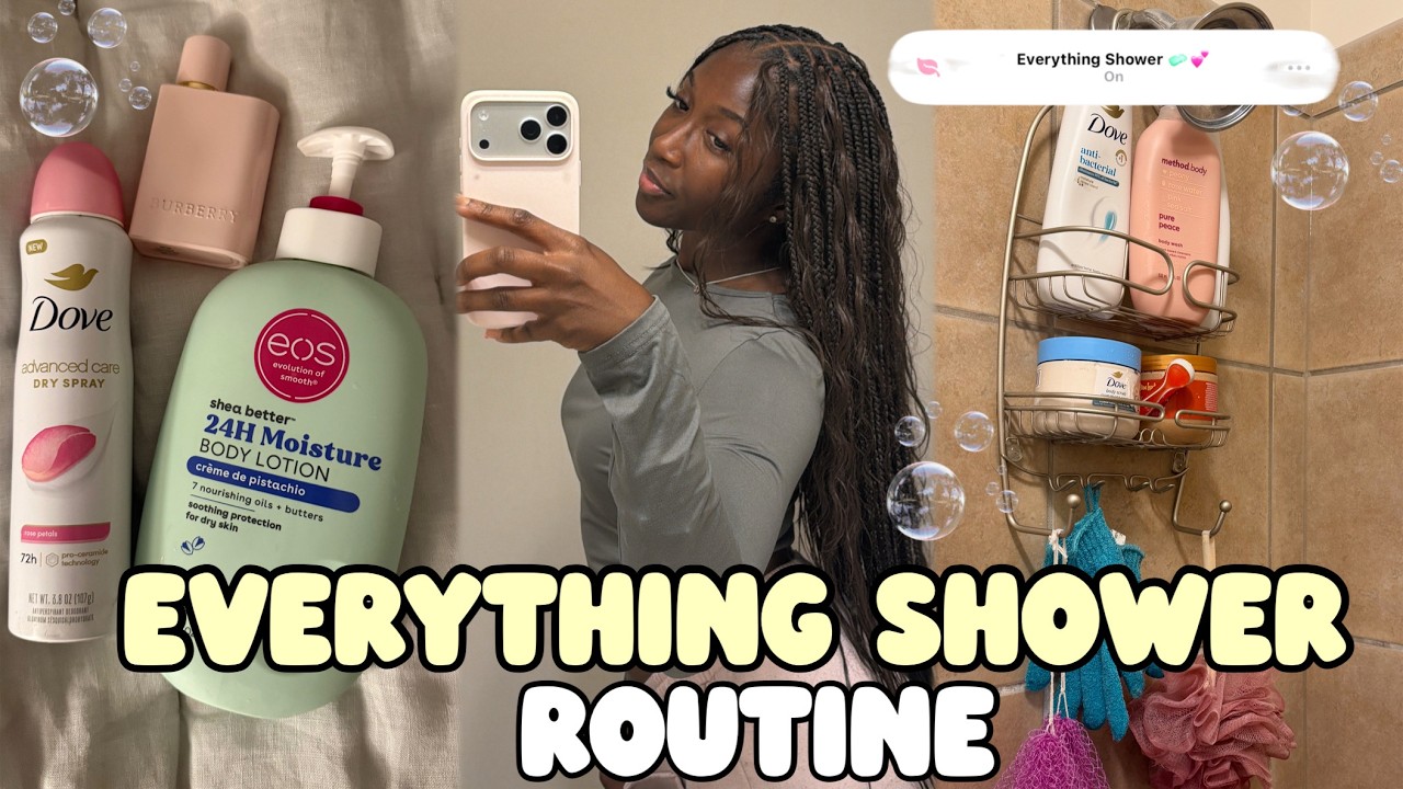 EVERYTHING SHOWER ROUTINE | Body Care, Skin Care, Fav Hygiene Products ...