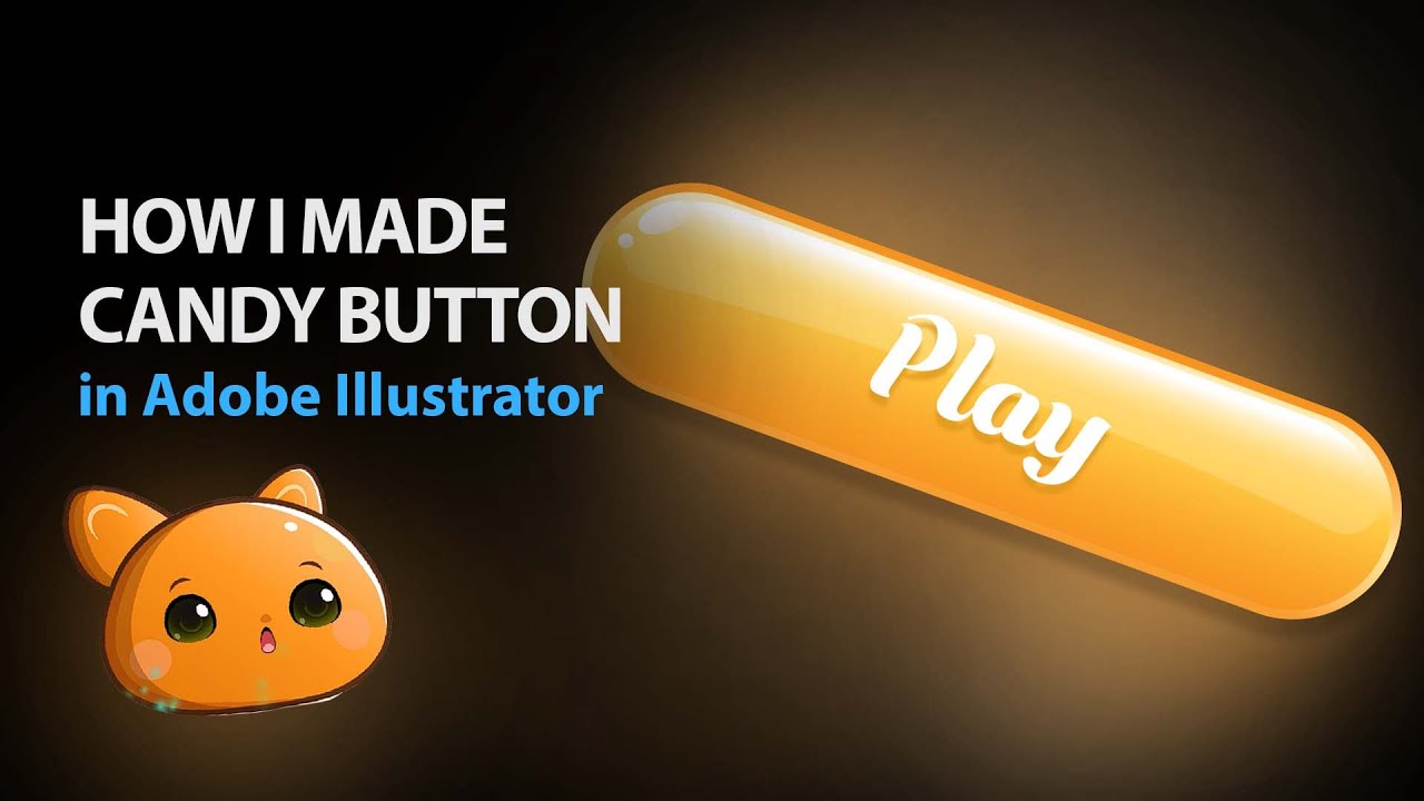 How I made Candy Game Button in Adobe Illustrator - YouTube