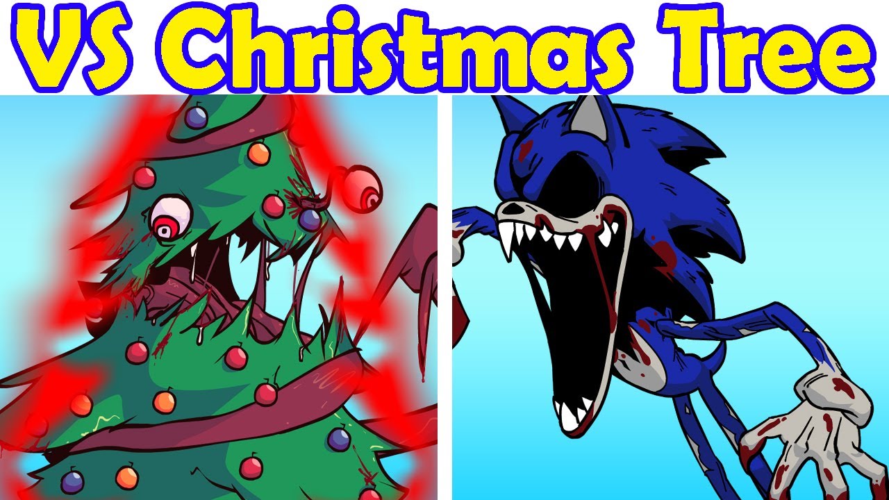 Friday Night Funkin' Sonic Beast VS Christmas Tree (Christmas Carnage ...