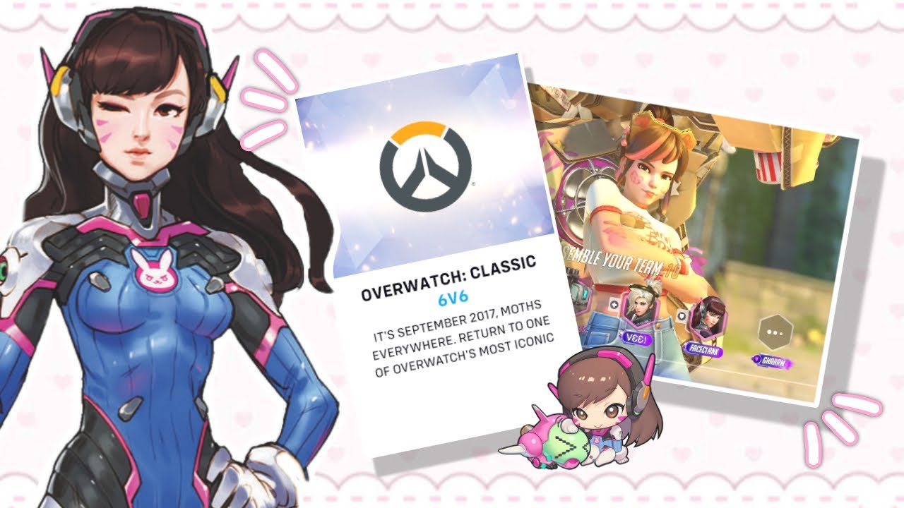 playing dva in overwatch classic moth meta ⋆｡‧˚ʚ🍓ɞ˚‧｡⋆ - YouTube