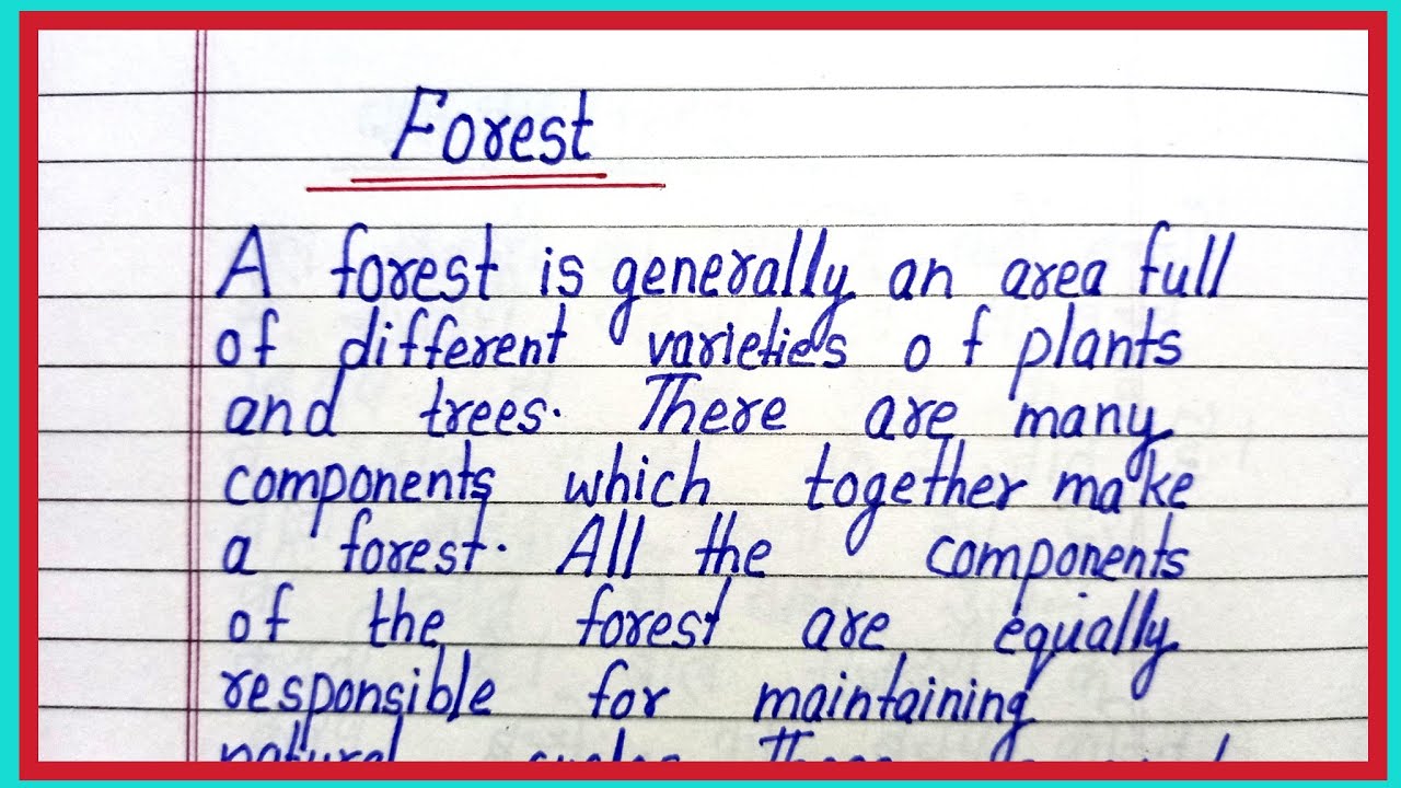 essay on forest in english/paragraph on forest/jangal par nibandh ...