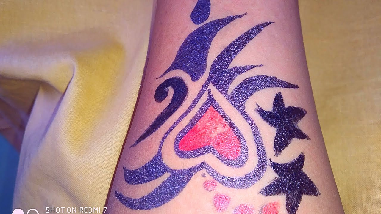 Love tattoo with star, el amor de tatuajes con estrellas, Mahilig sa ...