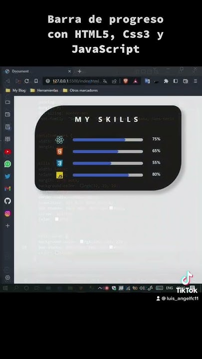 Barra De Progreso Con Html5 Css Y Javascript Programming Javascript