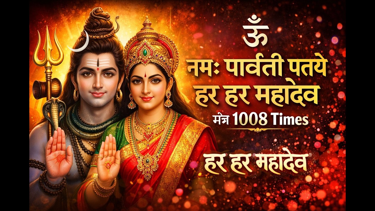 Om Namah Parvati Pataye | Har Har Mahadev | 1008 Times Powerful Shiv ...