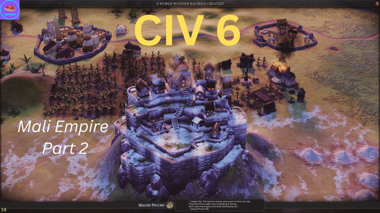 Live Playing CIV 6 - The Mali Empire! Part 2 - YouTube