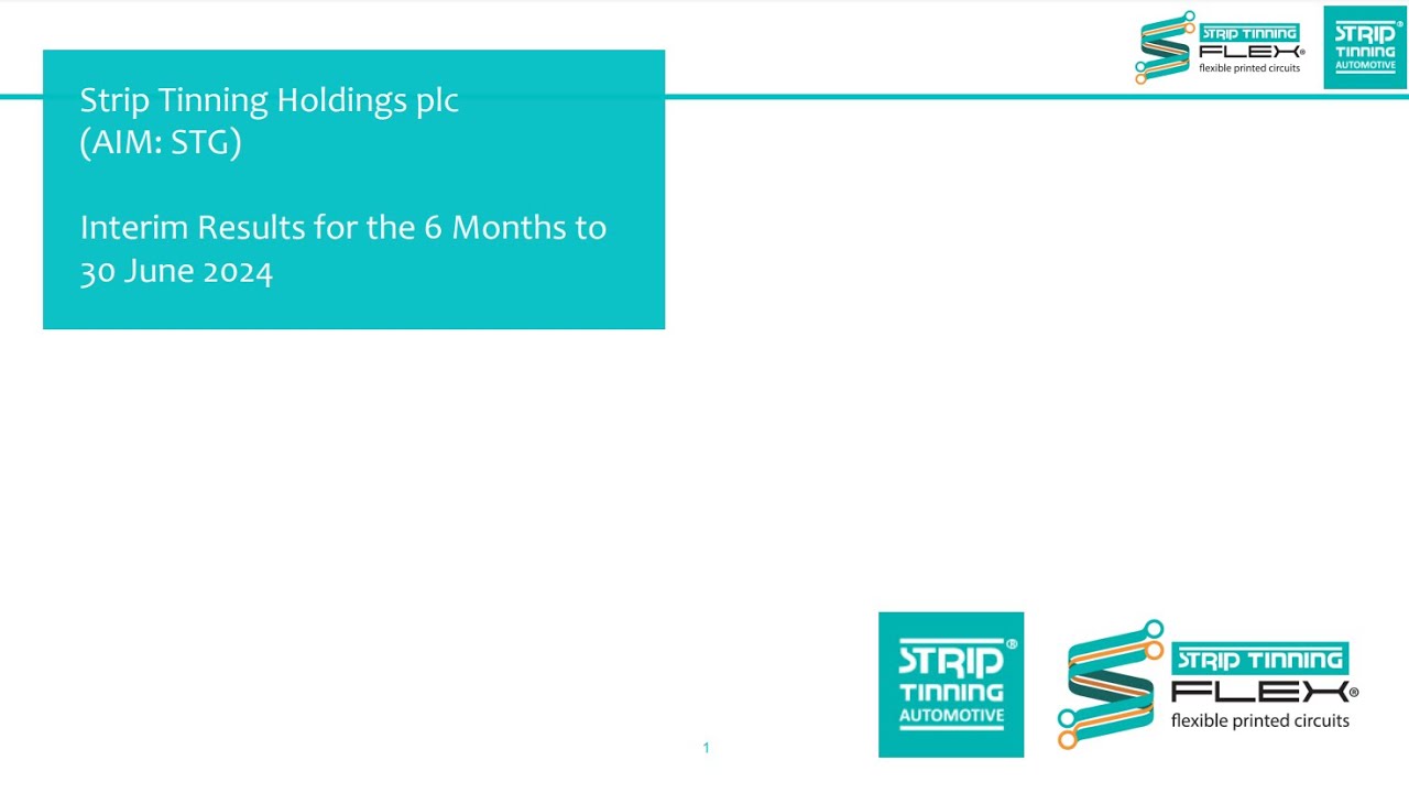 STRIP TINNING HOLDINGS PLC - Interim Results - YouTube