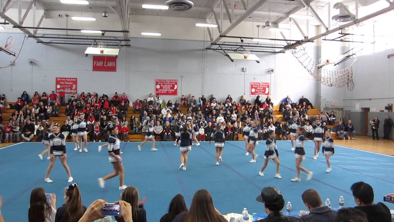 Paramus Recreation Comp Cheer at Fairlawn Highschool 2/9/14 - YouTube