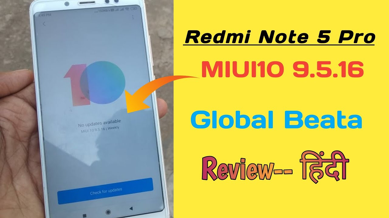 Redmi Note 5 Pro MIUI10 9.5.16 Global Beata Review - YouTube