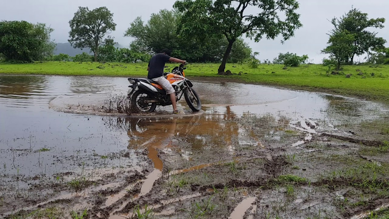 This is how you float on water with your bike - floating bike - YouTube