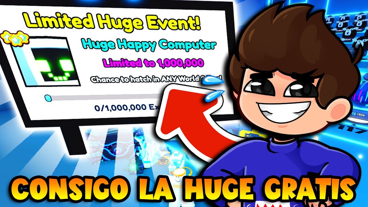 CONSIGUIENDO LA HUGE GRATIS HAPPY COMPUTER EN PET SIMULATOR 99 DE ...