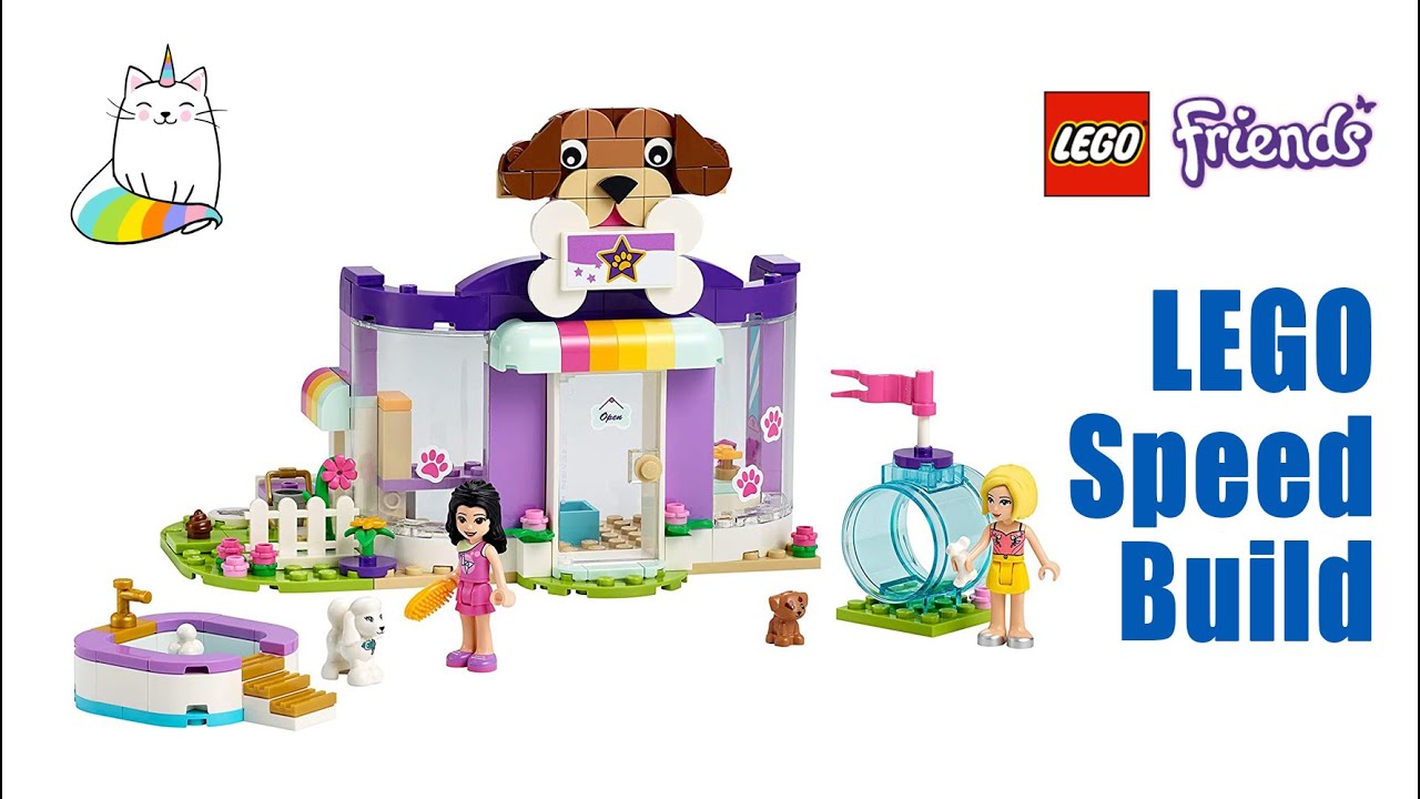 LEGO Friends Doggy Day Care - Lego 41691 Speed Build - YouTube