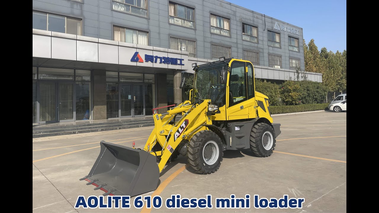 AOLITE 610 diesel mini loader New upgrade, Custom version - YouTube