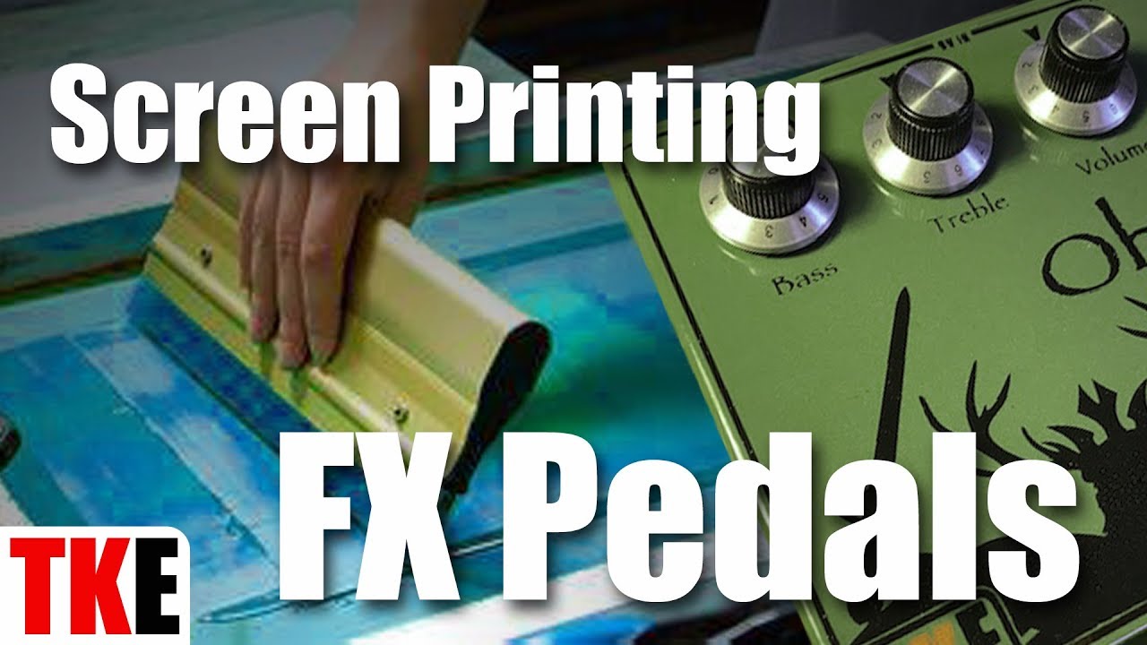 How To Screen Print On Effects Pedals - YouTube