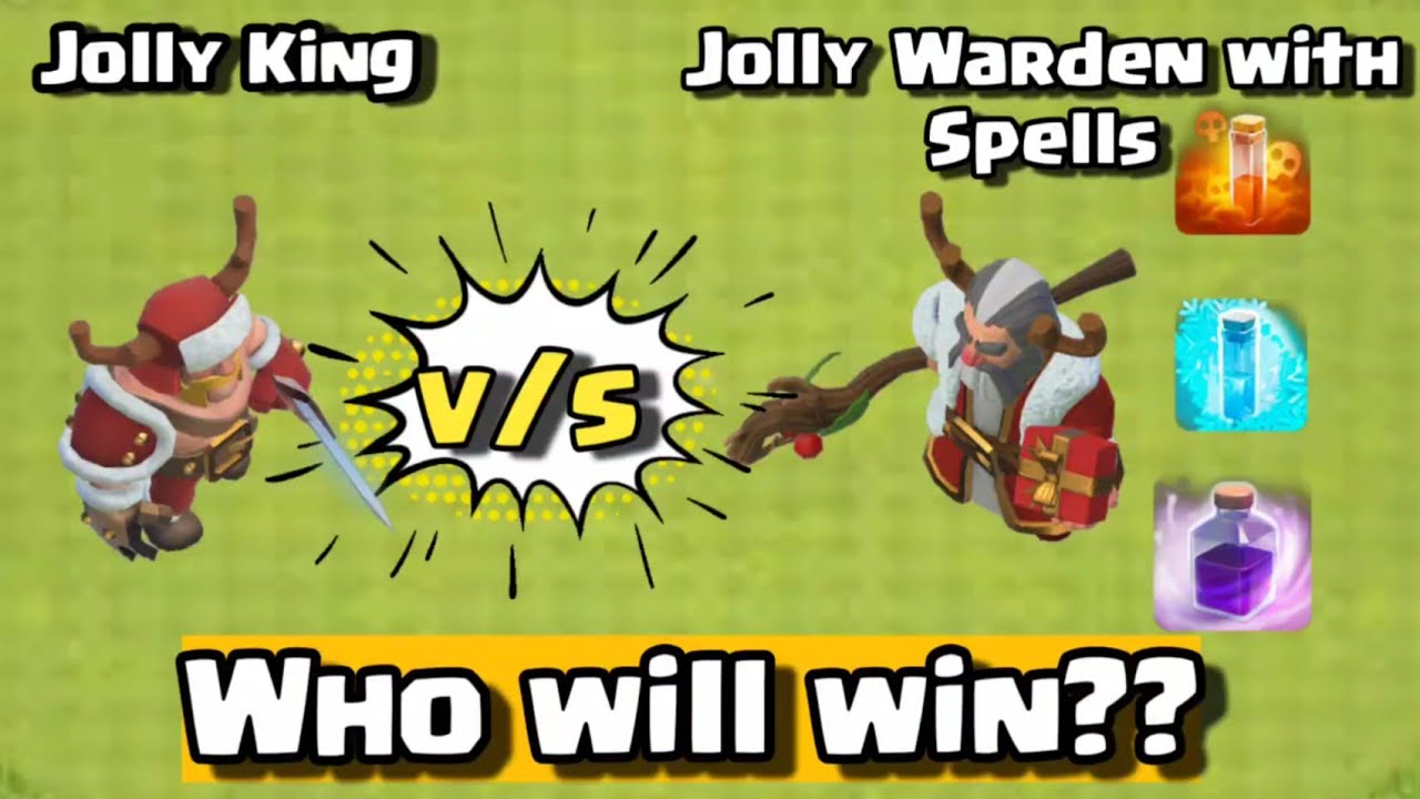 Jolly King vs Jolly Warden ft. Spells | CoC - YouTube
