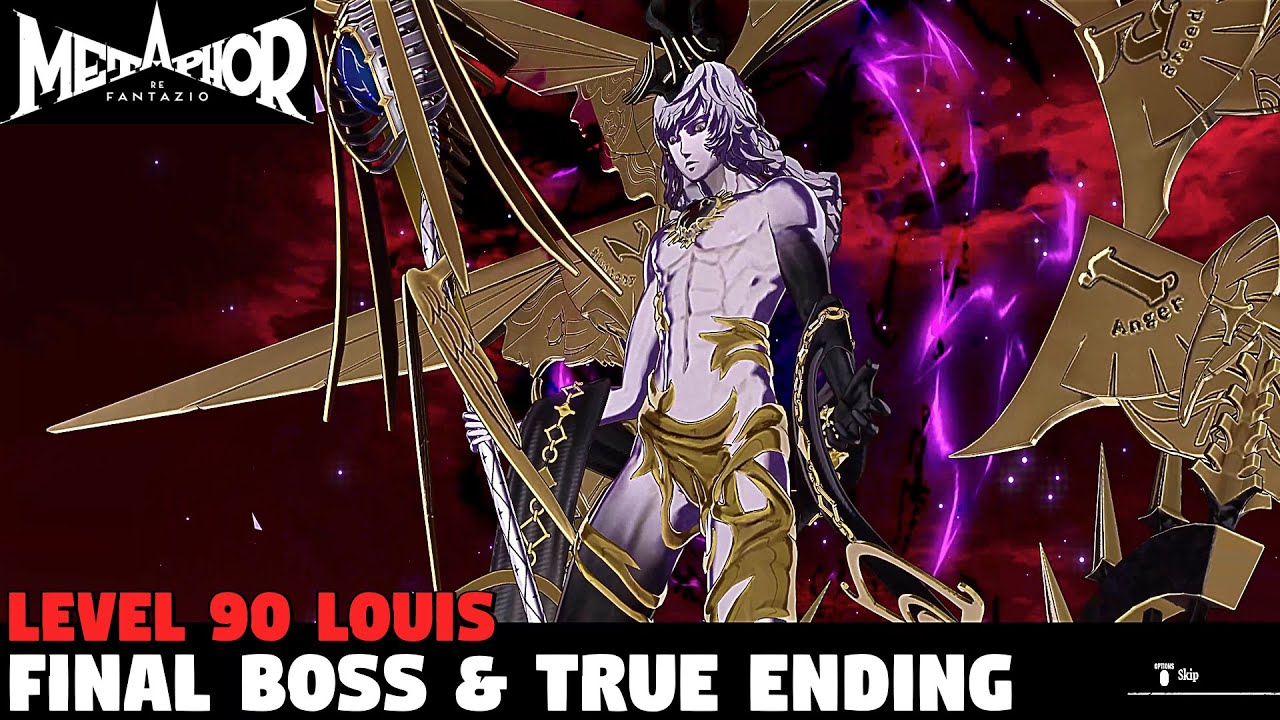 Final Boss Louis Charadrius Level 90 [HARD] & TRUE Ending - Metaphor ...