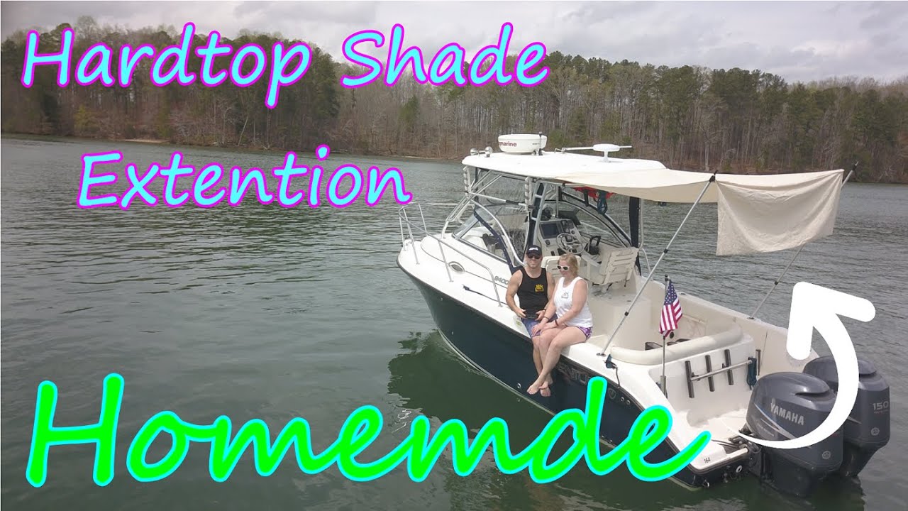 Boat shade [homemade modification] - YouTube