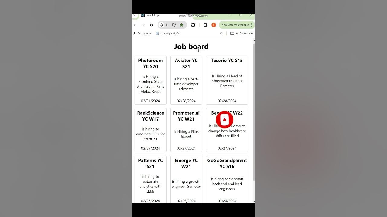🚀job Board React App React Interview Challenge React Reactproject Viral Shorts Frontend 
