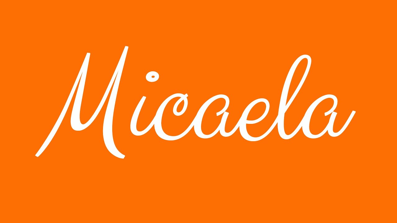 Learn How To Sign The Name Micaela Stylishly In Cursive Writing YouTube learn-how-to-sign-the-name-micaela-stylishly-in-cursive-writing-youtube