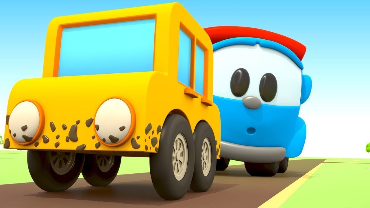 Leo the Truck and a Tow Truck for Kids: Construction Vehicles for Kids ...