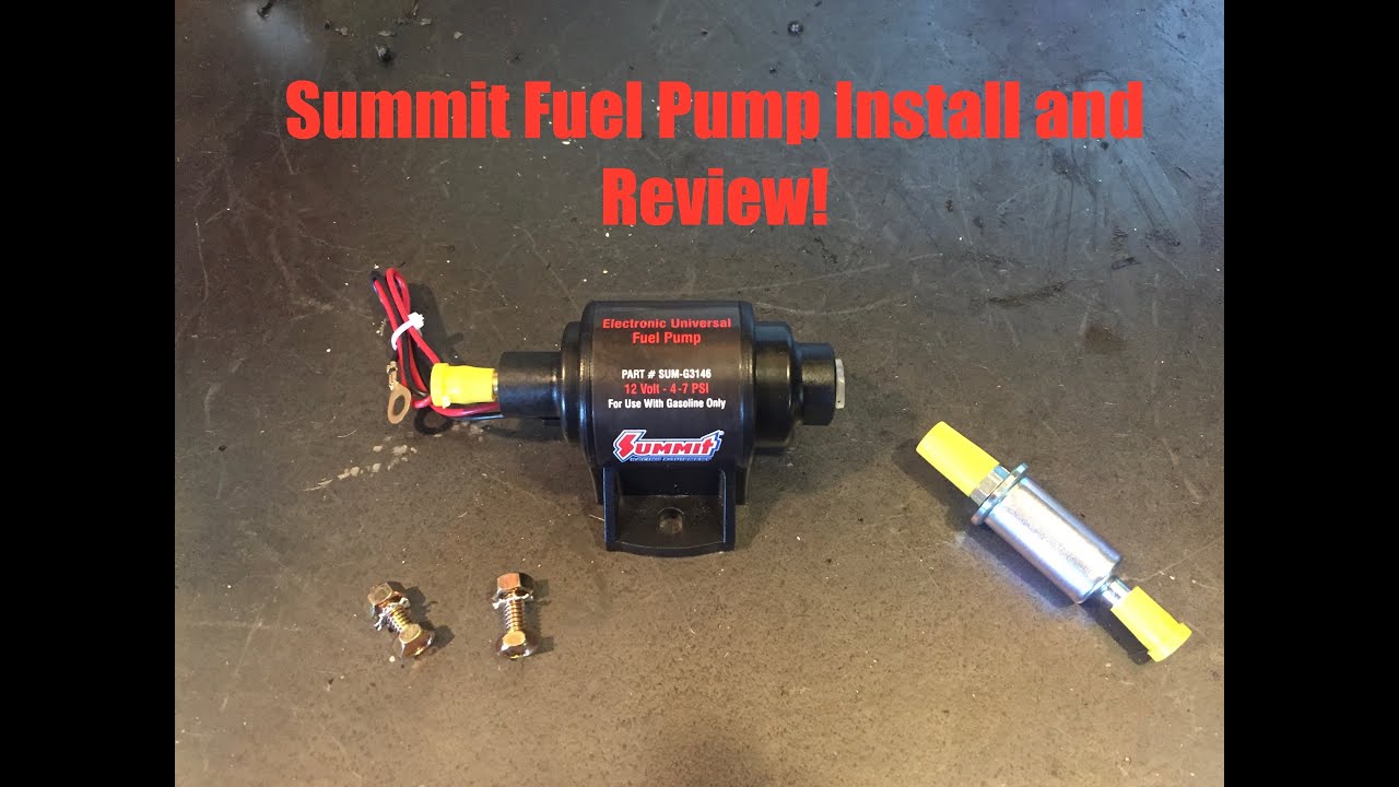 Summit Racing Fuel Pump Install and Review - YouTube