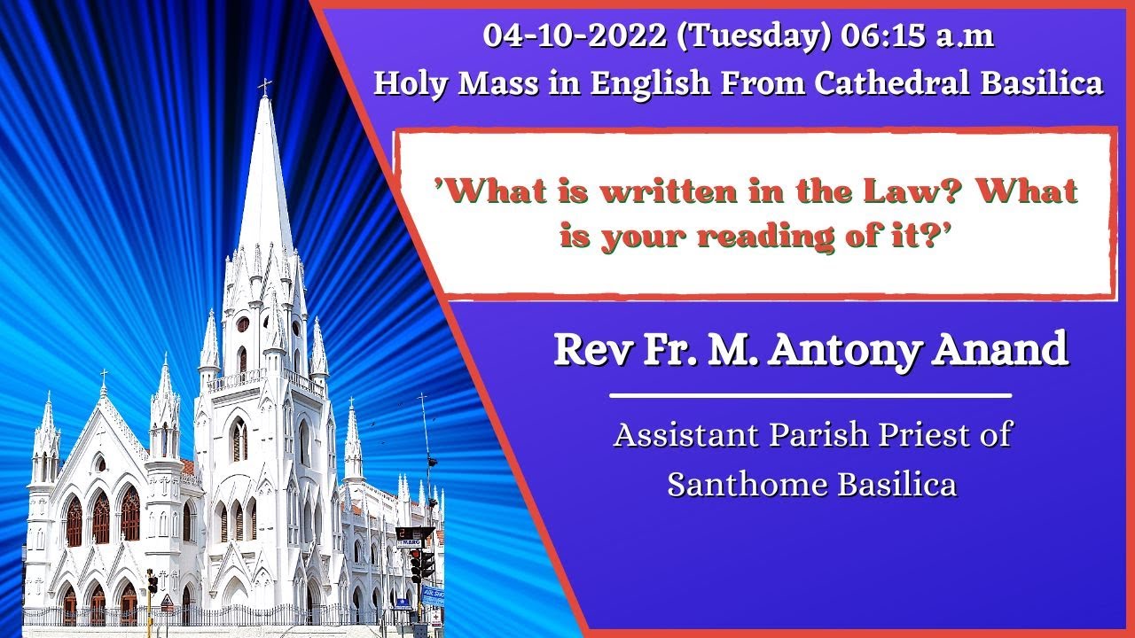 🔴 Live | Holy Mass from Main Church in English (04-10-22 @ 06:15 a.m ...