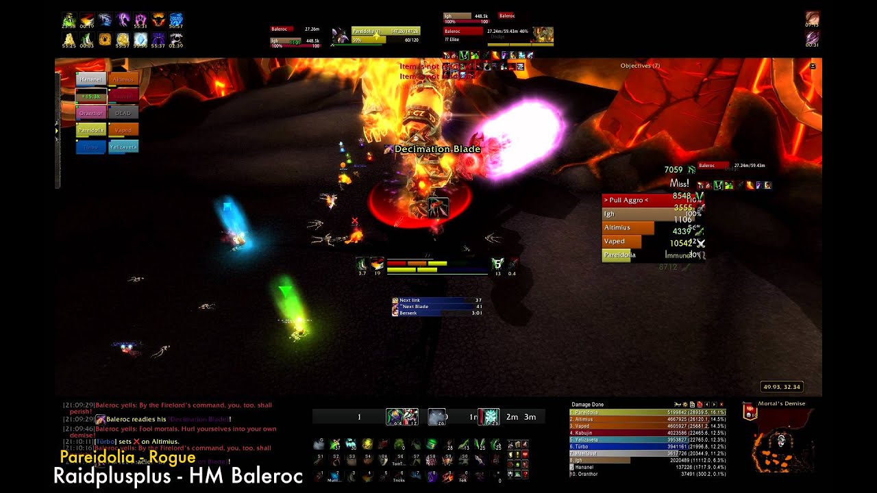Raidplusplus - Heroic Baleroc 10-Man - YouTube