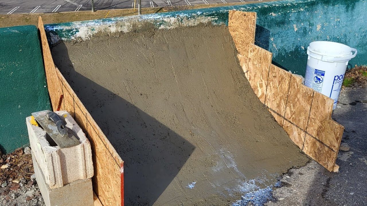 How to build/re-build a DIY jersey barrier quarter pipe. - YouTube