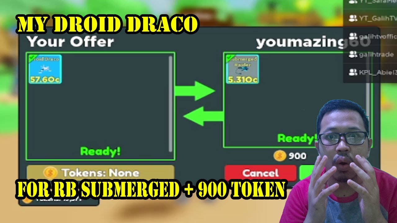 Win/Fair/Lose MY DROID DRACO For RAINBOW SUBMERGED RAIDER + 900 Token ...