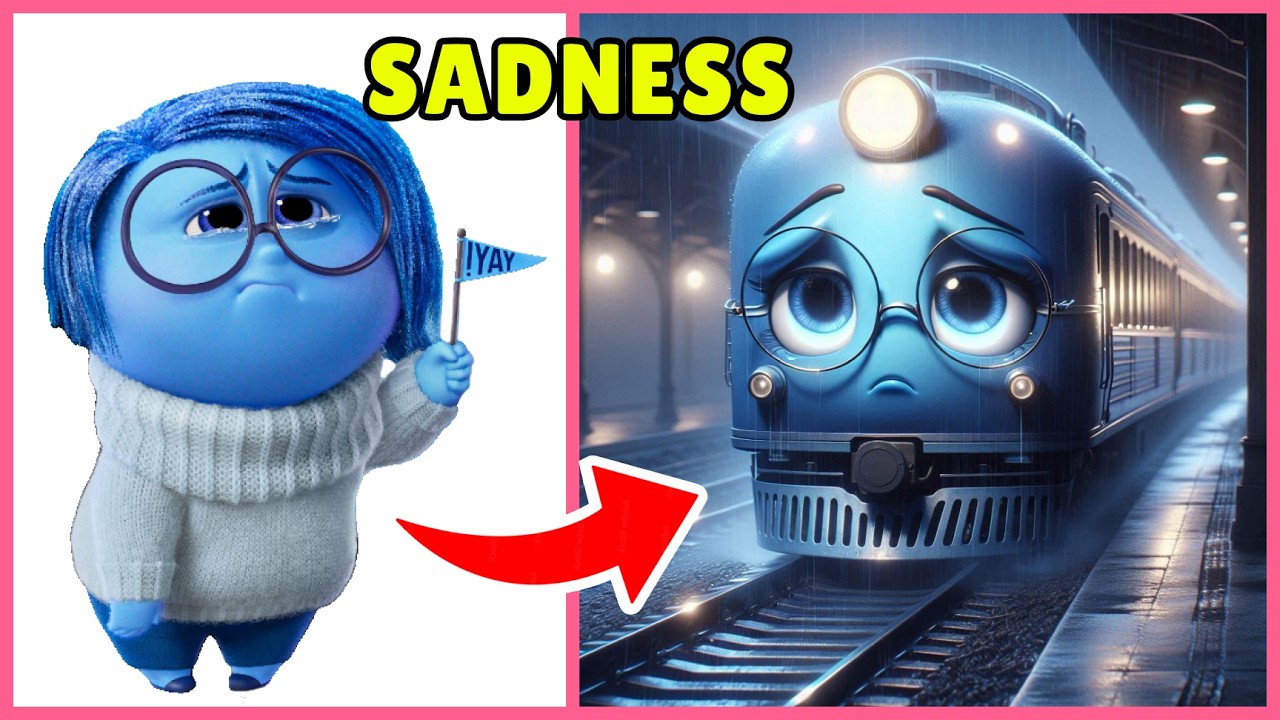 Inside Out 2 - Train 🚈 | Anger, Anxiety, Joy, Disgust, Ennui, Envy ...