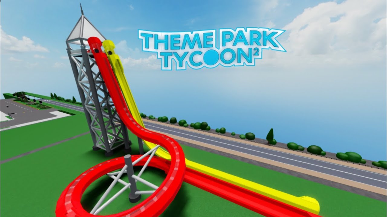 I build the first ever working trapdoor slide in theme park tycoon 2 ...