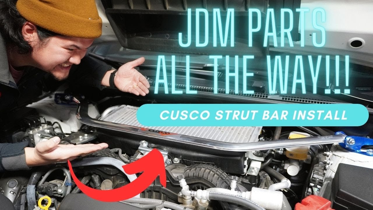 2022 SUBARU WRX VB CUSCO FRONT STRUT BAR INSTALL (How to) - YouTube