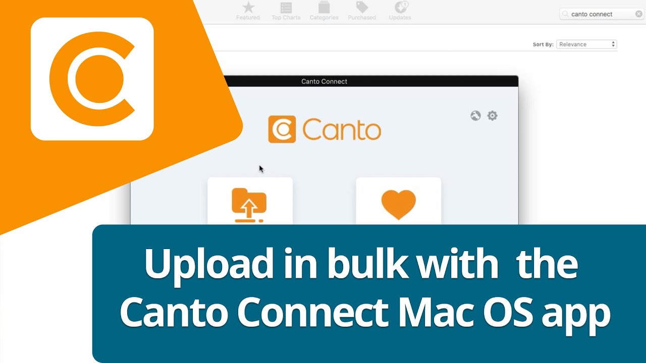 How to upload in bulk with the Canto Connect Mac OS app - YouTube