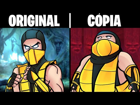 7 JOGOS que COPIARAM MORTAL KOMBAT na CARA DURA
